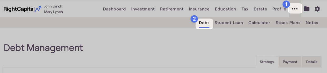 Debt - RightCapital Help Center