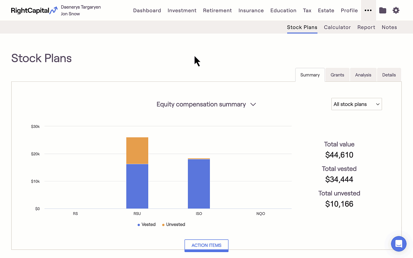 Stock Plans Module Rightcapital Help Center