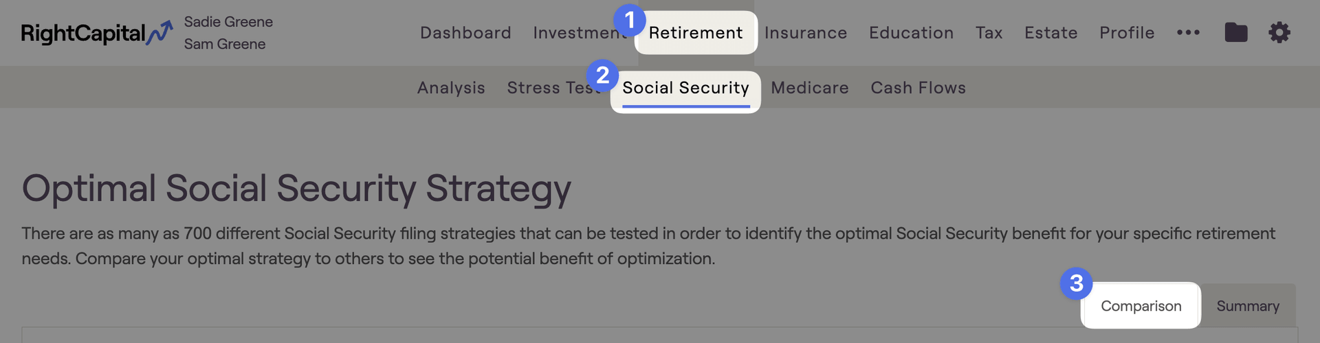 Social Security Optimization Tool - RightCapital Help Center