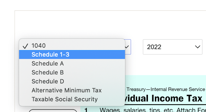 Tax Estimate and Simplified Form 1040 - RightCapital Help Center